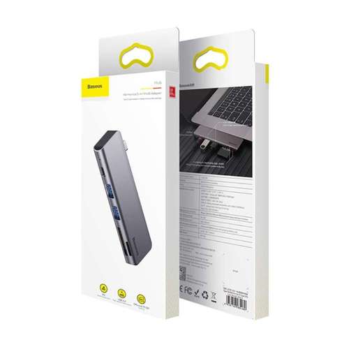 HUB לטייפ-סי Baseus (חיבור טייפ-סי ל-USB, טייפ סי, וכרטיס זכרון SD)