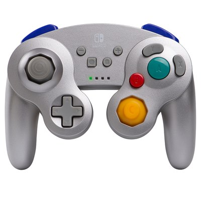 בקר שליטה רטרו נטען Nintendo Wireless Controller Retro Style silver ...