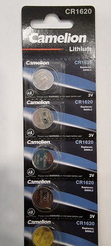 מארז 5 סוללות CAMILION CR1620 CAMELION - CAMELION - סוללות ומטענים