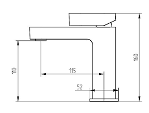 ברז חמת פרח בינוני לכיור רחצה, ריף 301943, כרום - hamat - ברזים לאמבטיה