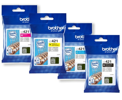 סט 4 ראש דיו למדפסת ברדר מדגמי BROTHER J1010/J1050 מקוריים - Brother ...