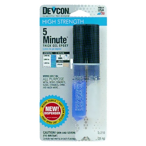 דבק אפוקסי 5 דקות S-208 במזרק Devcon - Devcon - חומרי איטום