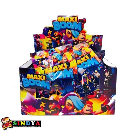 שקיות הפתעה - מקסי בום דמות +3 קלפים MAXI BOOM